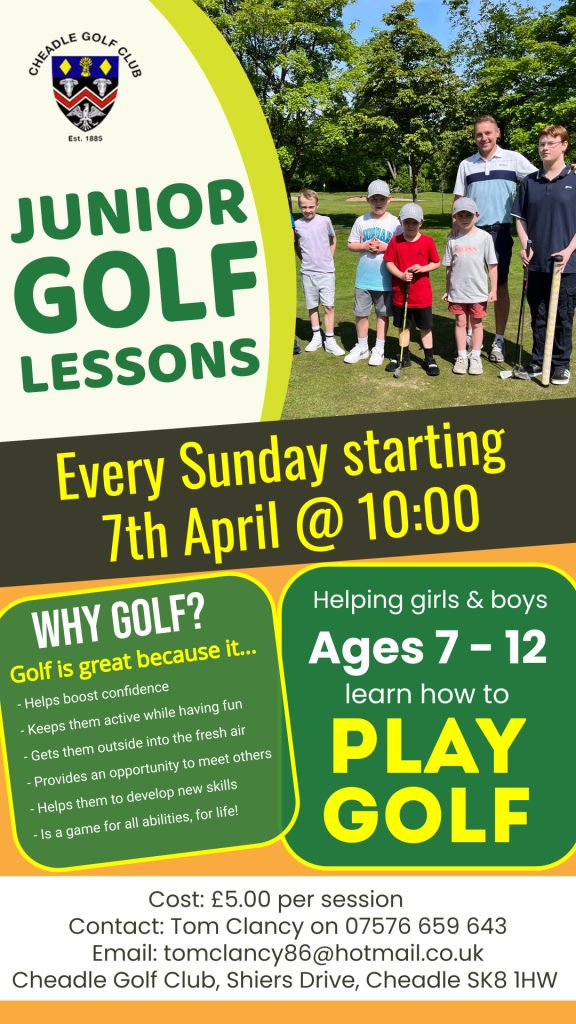 Junior Golf Lessons - Cheadle Golf